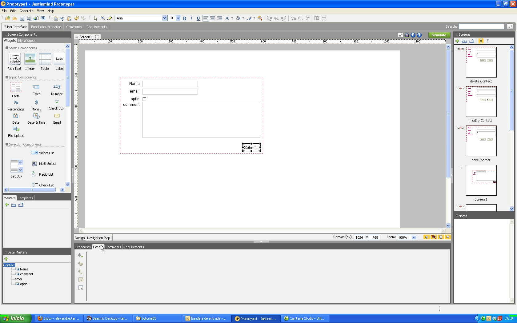 (PPT) How to create a form using Justinmind Prototyper step by step ...