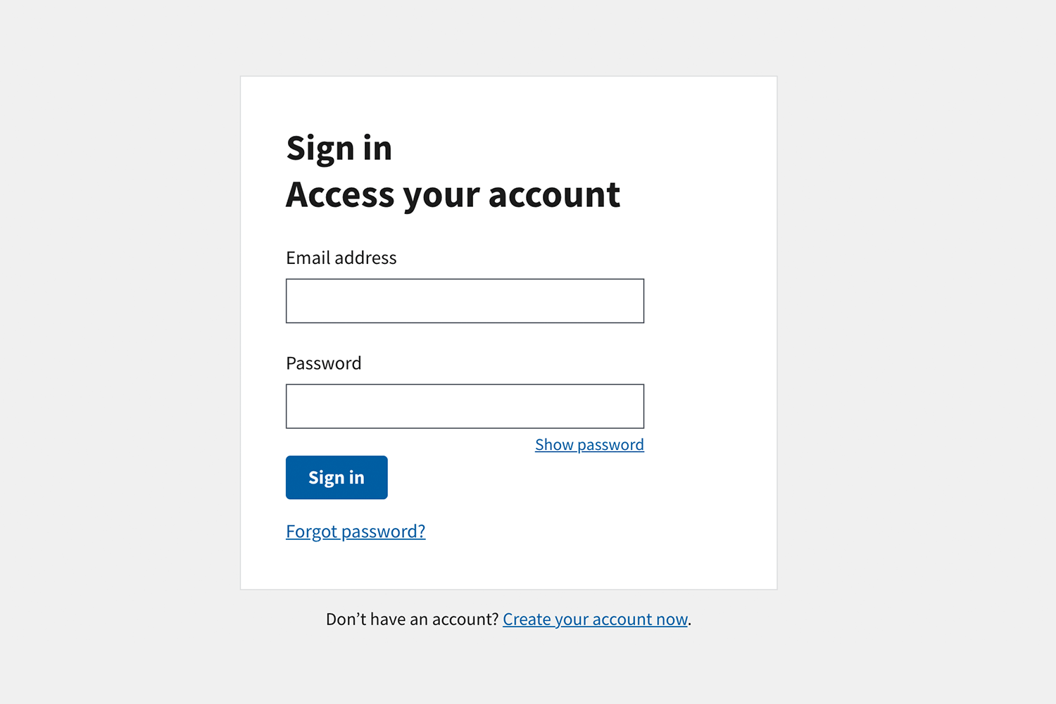 Prototyping login and sign up forms for web and mobile