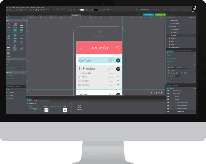 Mobile app prototyping with Justinmind wireframing tool Mobile app prototyping with Justinmind wireframing tool