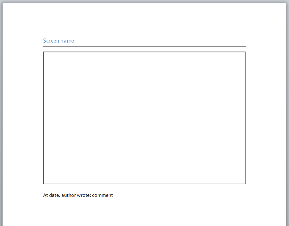 Create a document template for Microsoft Word: Examples