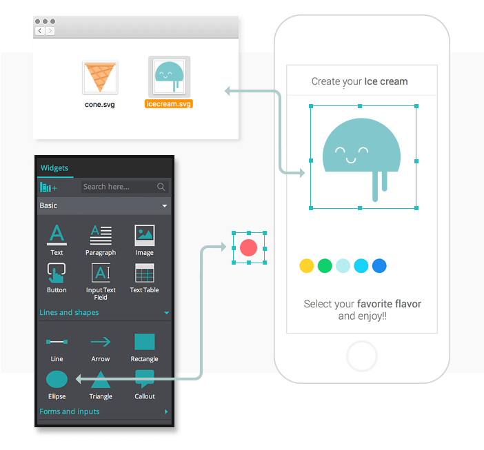 Customize SVG vectors in your interactive prototypes